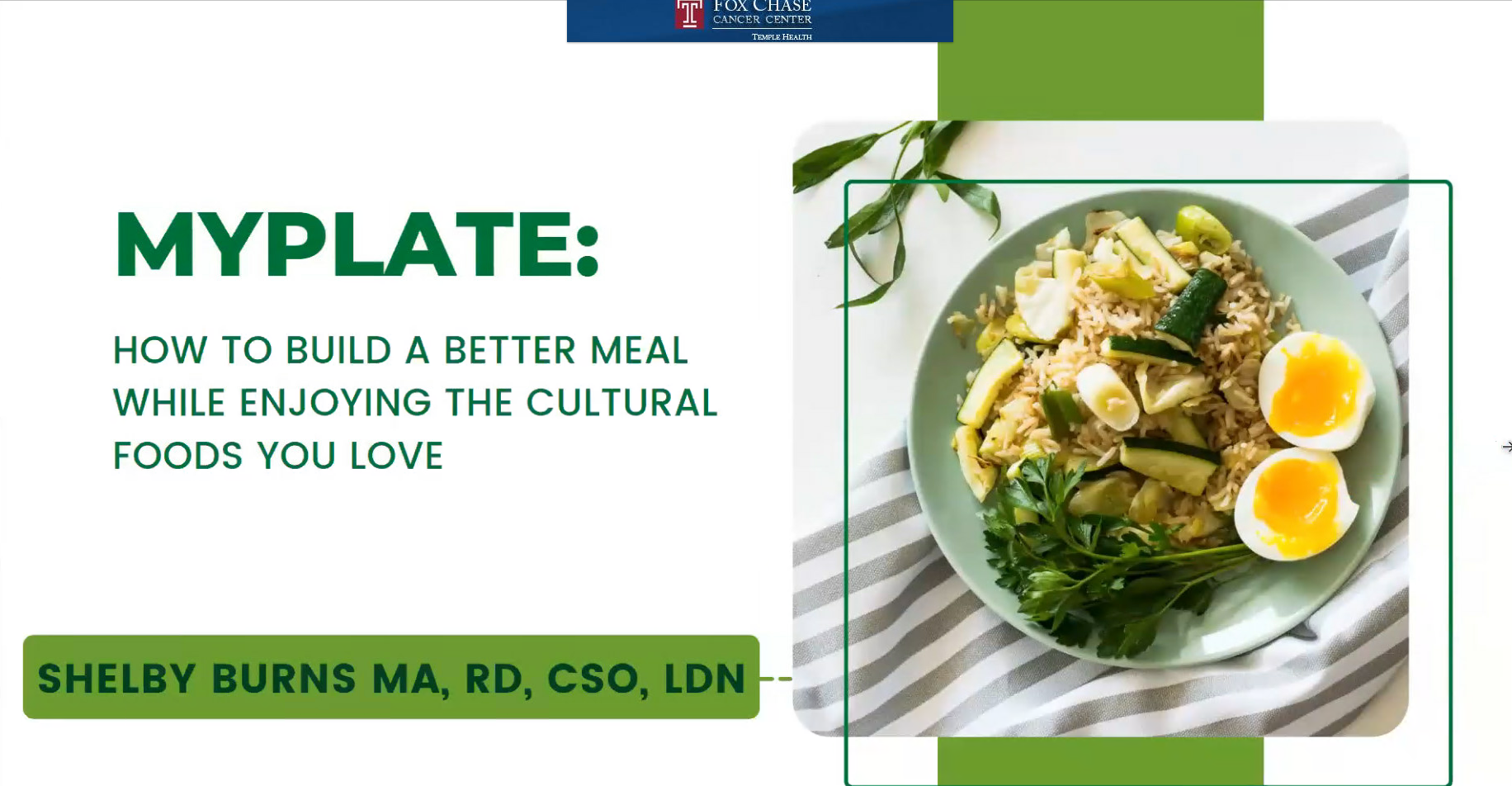 MyPlate: How to Build a Better Meal While Enjoying the Cultural Foods ...