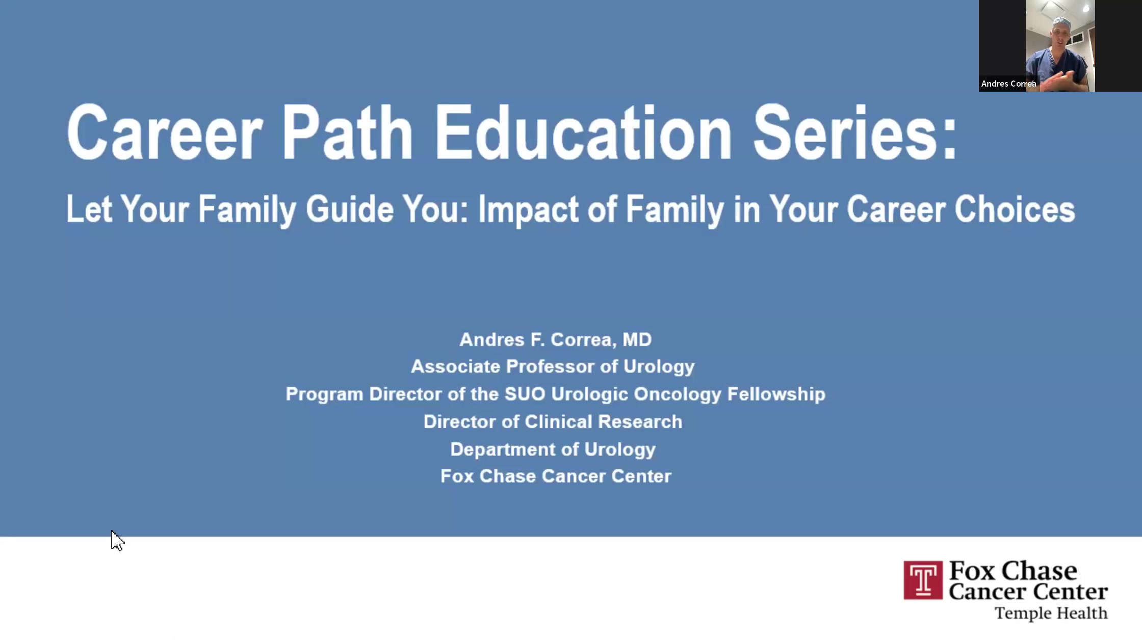 Career Path Education Series: Andres Correa